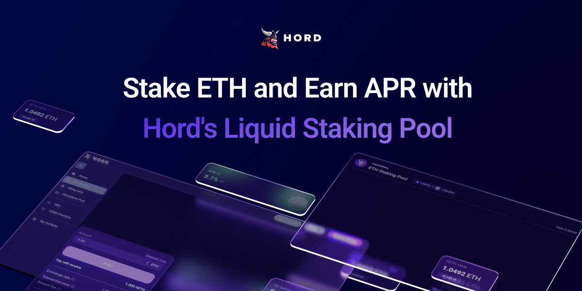 Hord’s liquid Ethereum staking dashboard - Hord.fi